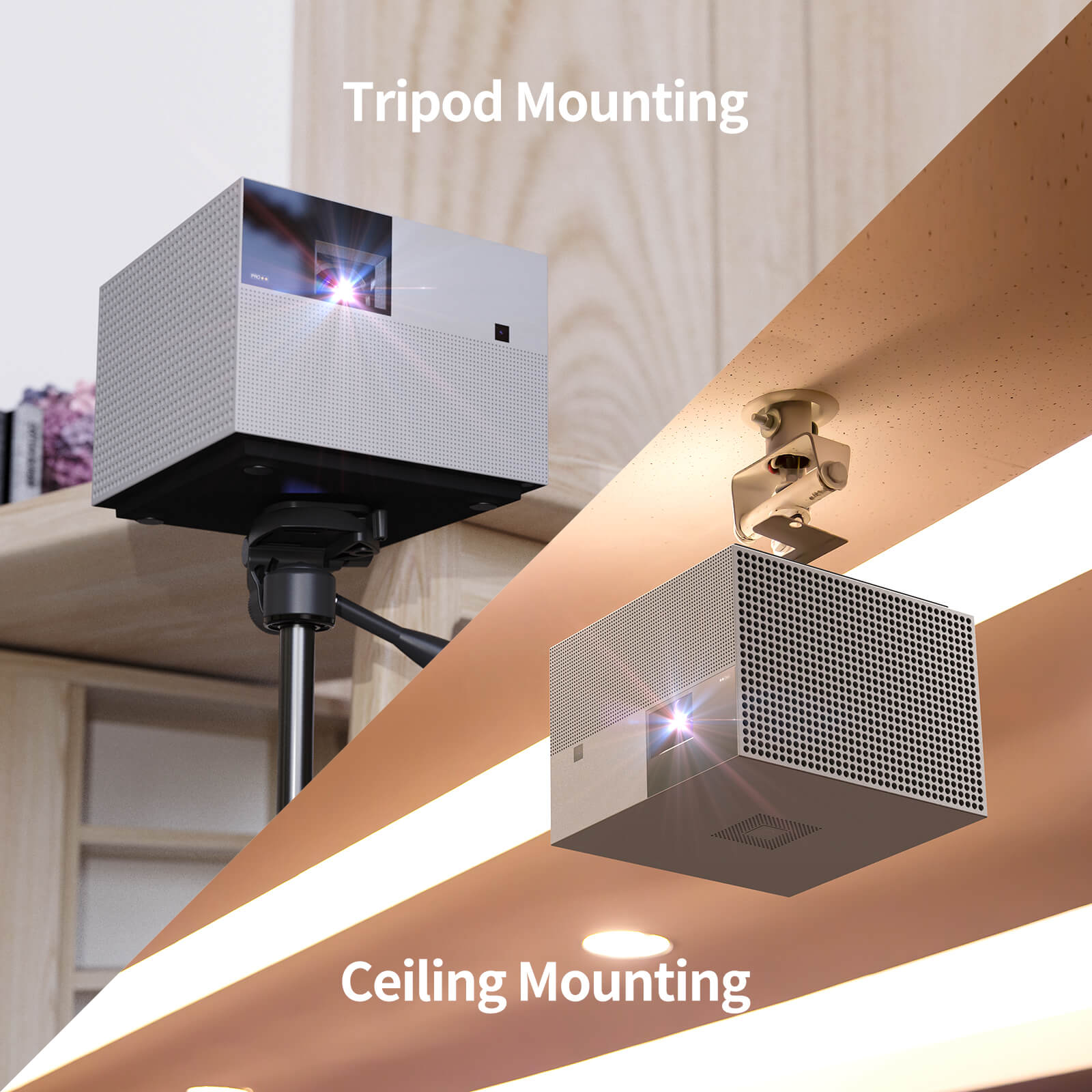 Diy Motorized Ceiling Projector Mount | Shelly Lighting